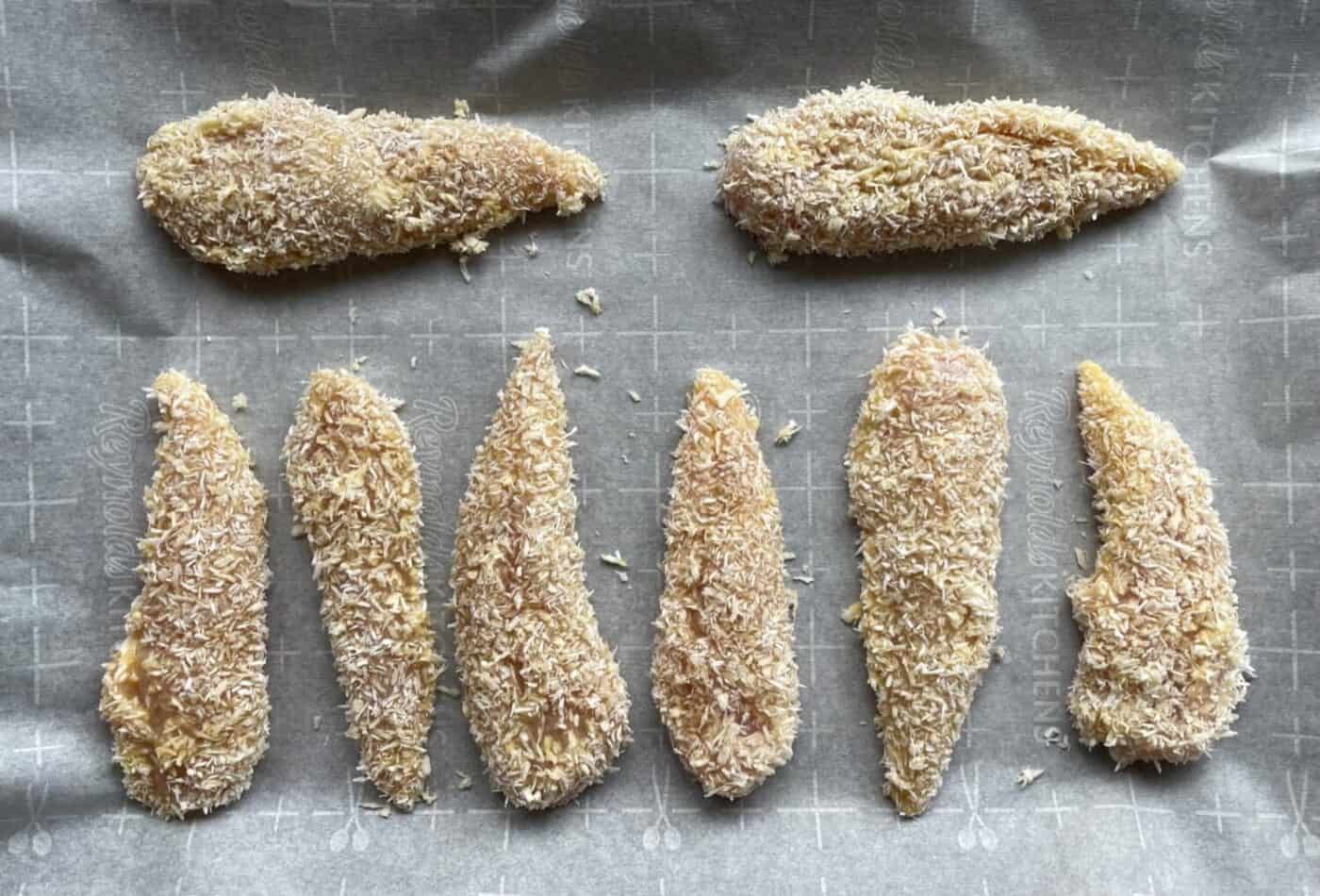 Baked Coconut Panko Chicken Tenders : Ugly Duckling Bakery