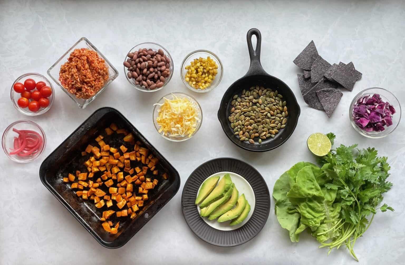 Rainbow Taco Salad : Ugly Duckling Bakery